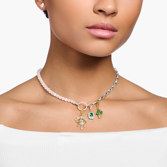 Thomas sabo silver necklace charm carrier store