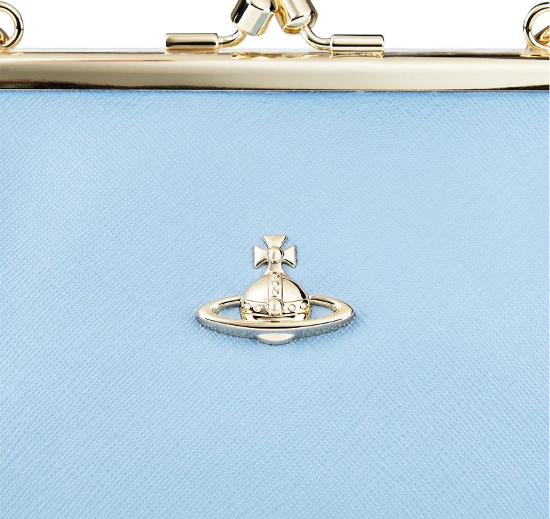 Vivienne Westwood Johanna Frame Purse Light Blue – Coe & Co Vivienne Westwood Johanna Frame Purse Light Blue – Coe & Co