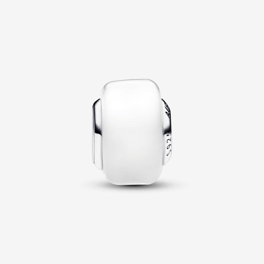 Pandora White Mini Murano Glass Charm – Coe & Co. Stores