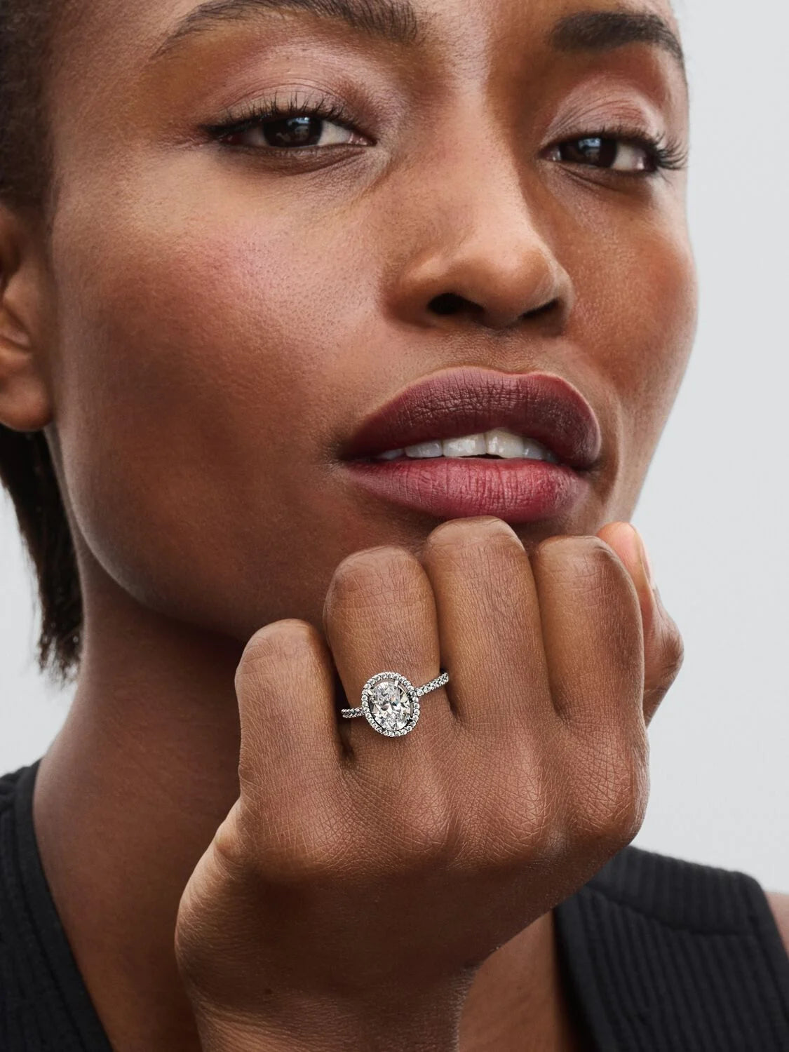 Pandora Oval Sparkling Halo Statement Ring – Coe & Co. Stores