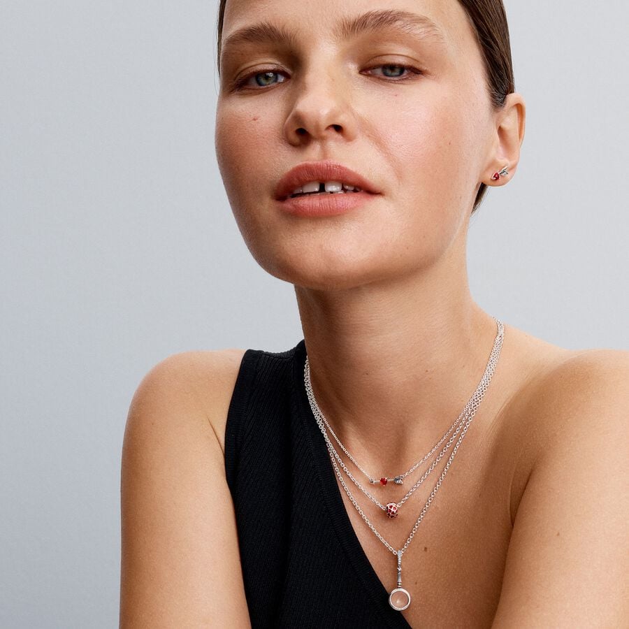 Pandora Arrow & Murano Glass Heart Necklace – Coe & Co. Stores