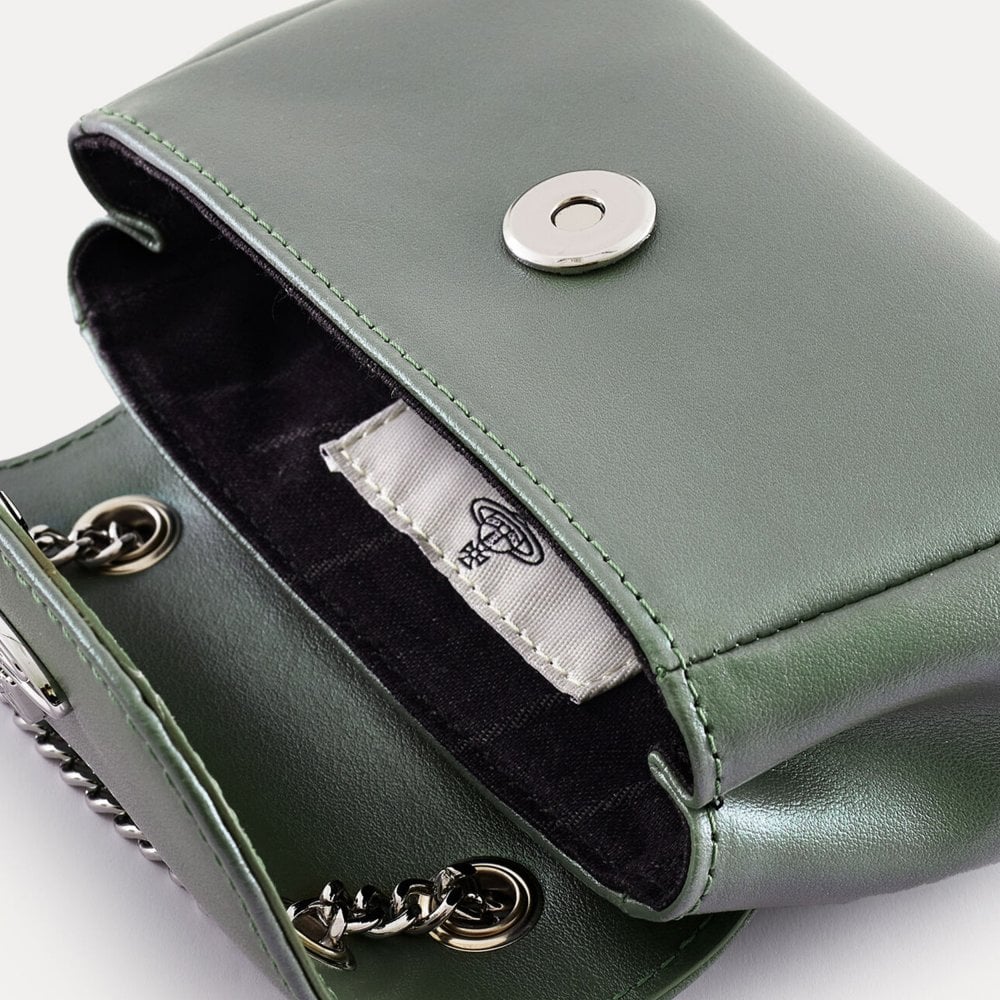 Vivienne Westwood Green Pearlised Leather thin Purse – Coe & Co. Stores